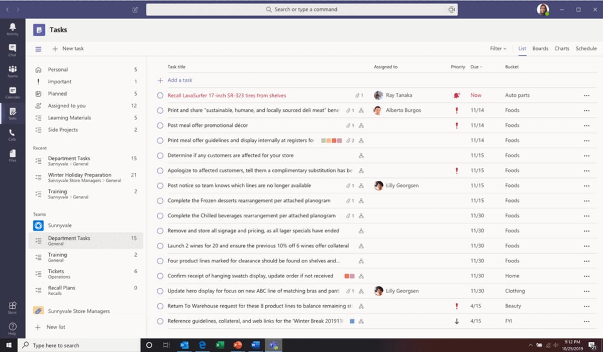 De Nieuwe Tasks App In Microsoft Teams Is Nu Algemeen Beschikbaar