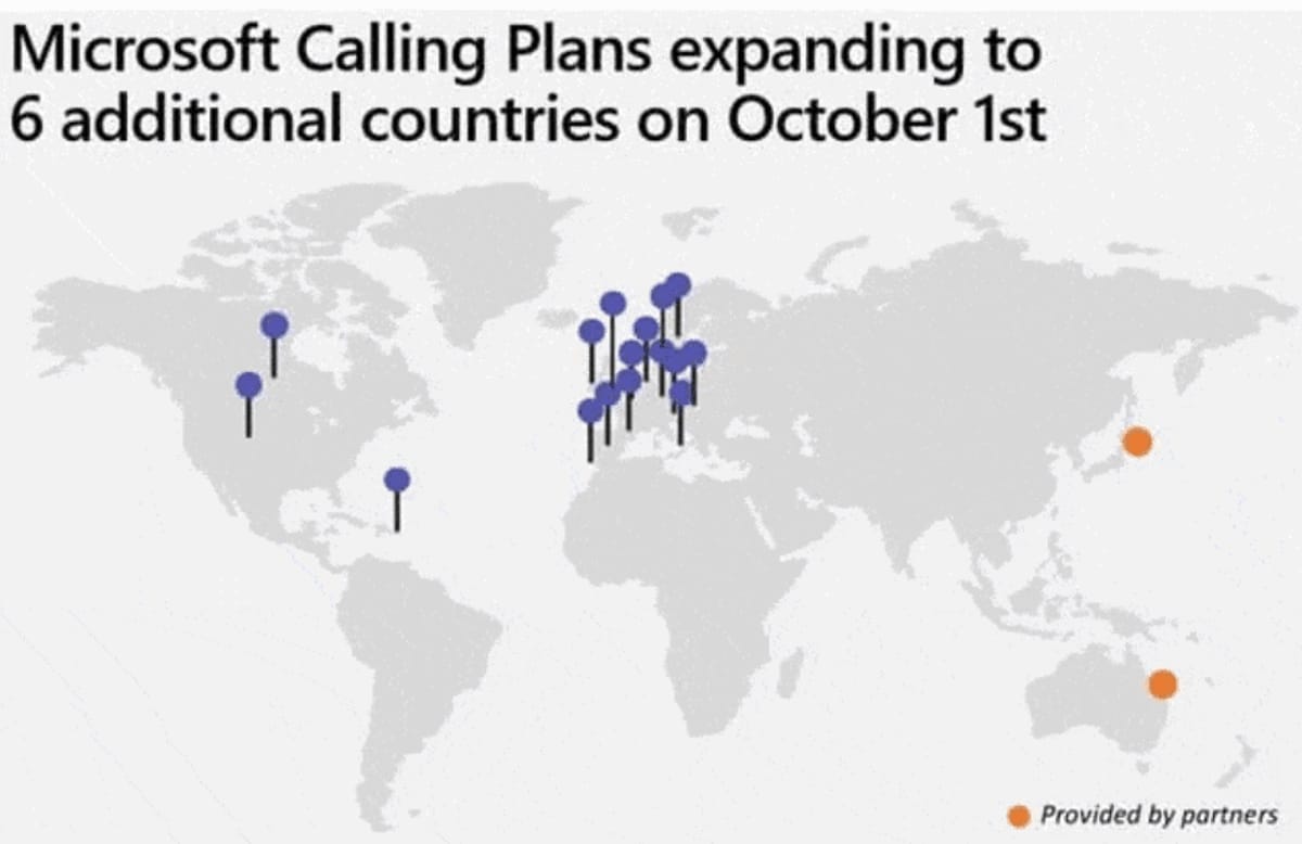Microsoft will add Microsoft Teams calling plans for 6 countries on ...