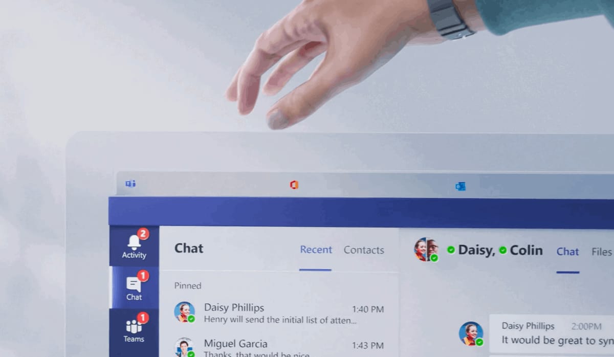 Microsoft Teams adds a history navigation menu. - ALTA-ICT