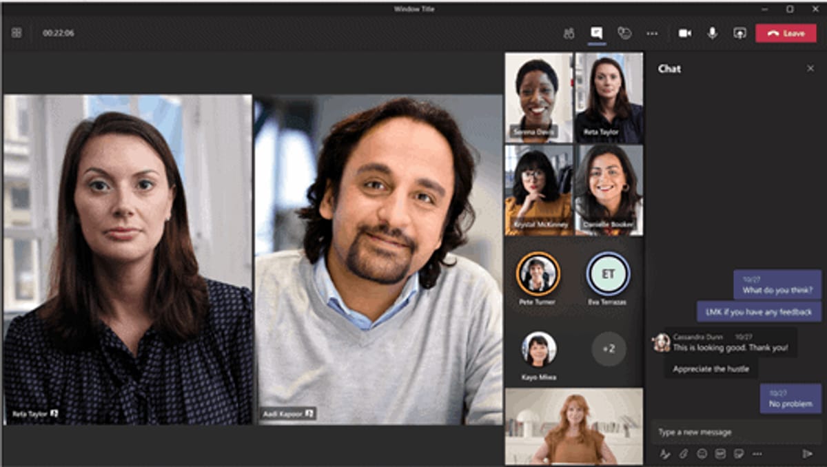 Microsoft Teams Spotlight feature with 7 attendees in meetings at once ...